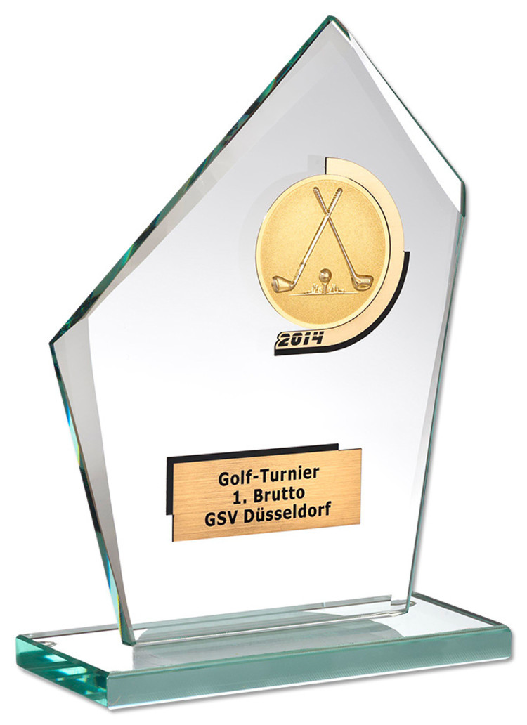 Kristallglas-Trophy "TK-7c" | Online-Shop für Pokale von Vereinsbedarf SACK